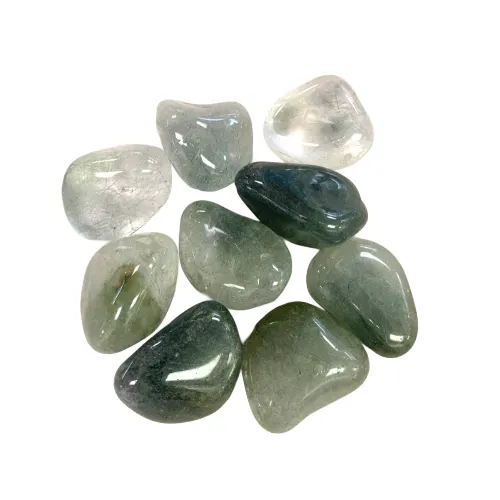 are Actinolite Quartz Tumbled Stone - Green Inclusion Crystal ...