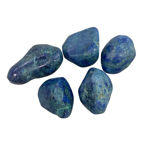 tumbled azurite